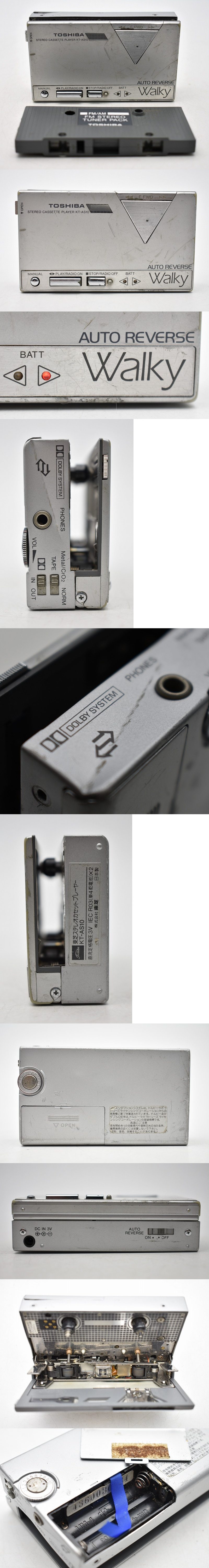 代購代標第一品牌－樂淘letao－竜E320 通電可 TOSHIBA 東芝 KT-AS10 Walky ポータブル ステレオ カセットプレーヤー AM/FM チューナーパック RP-AF5 ...