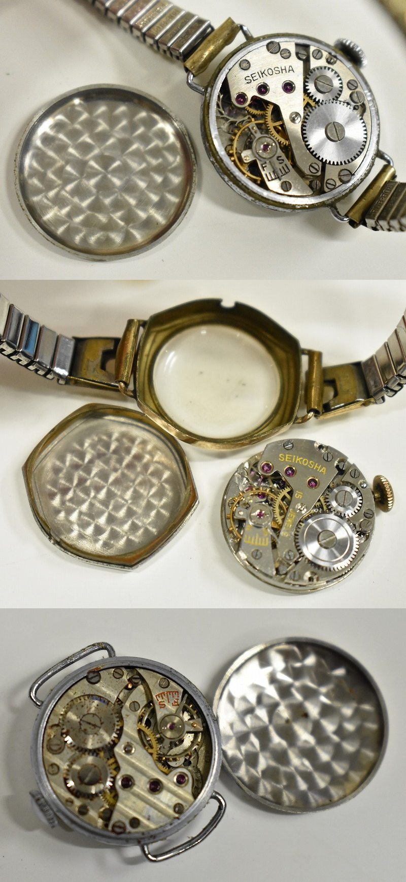 代購代標第一品牌－樂淘letao－竜E599 アンティーク 手巻き 腕時計 4点 SEIKO セイコー クロノグラフ SUPER スーパー スモセコ 等 アナログ 機械式